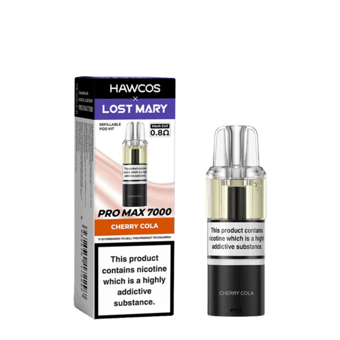 Hawcos x Lost Mary Pro Max 7000 Cherry Cola Replacement Pod ...