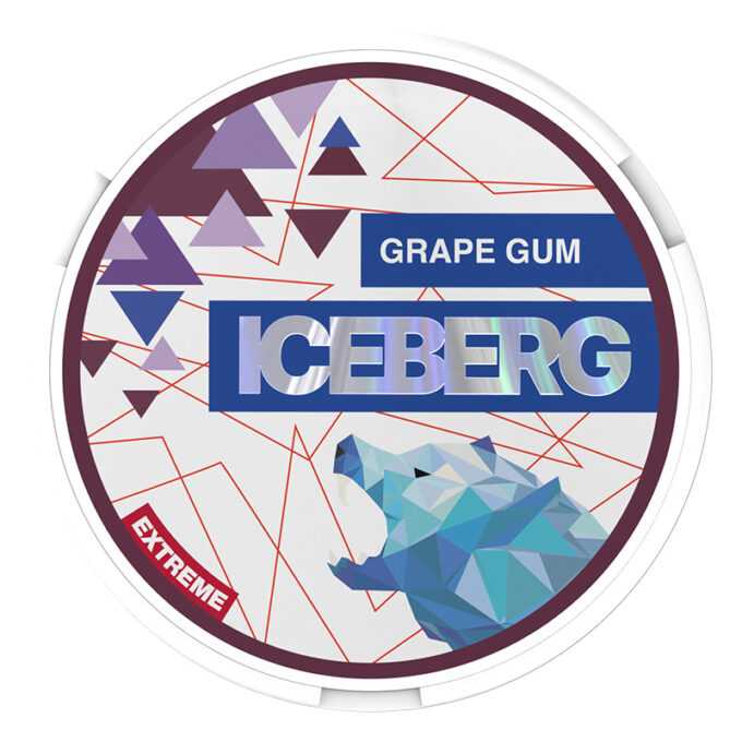 Iceberg Extreme Grape Gum 50mg Nicotine Pouches – ezvapewholesale